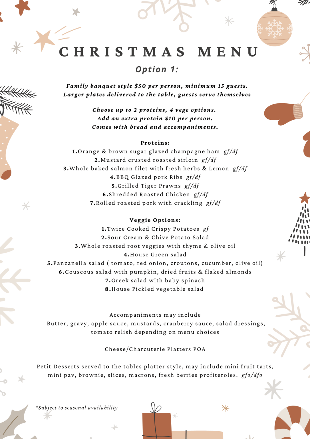 Menu - The Brickworks Restaurant - Cashmere / Christchurch